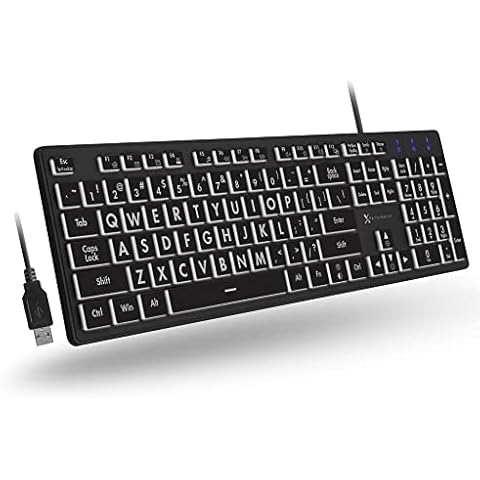 Top 24 Best Large Print Keyboards of 2023 (Reviews) - FindThisBest