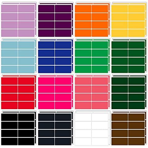 Las 7 mejores etiquetas de identificación por colores rectangulares de ...